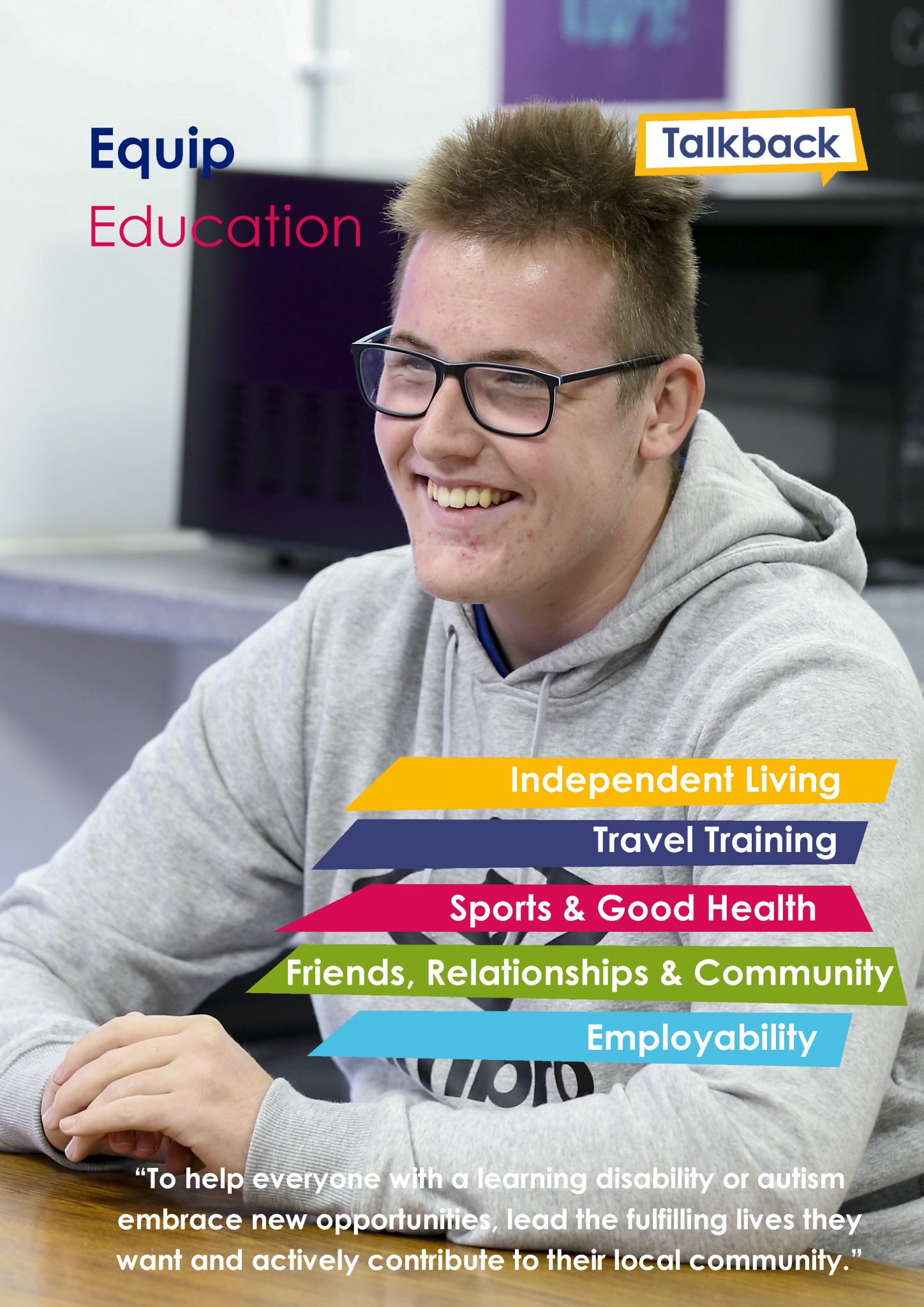 Education for people with learning disabilities | Equip | Talkback