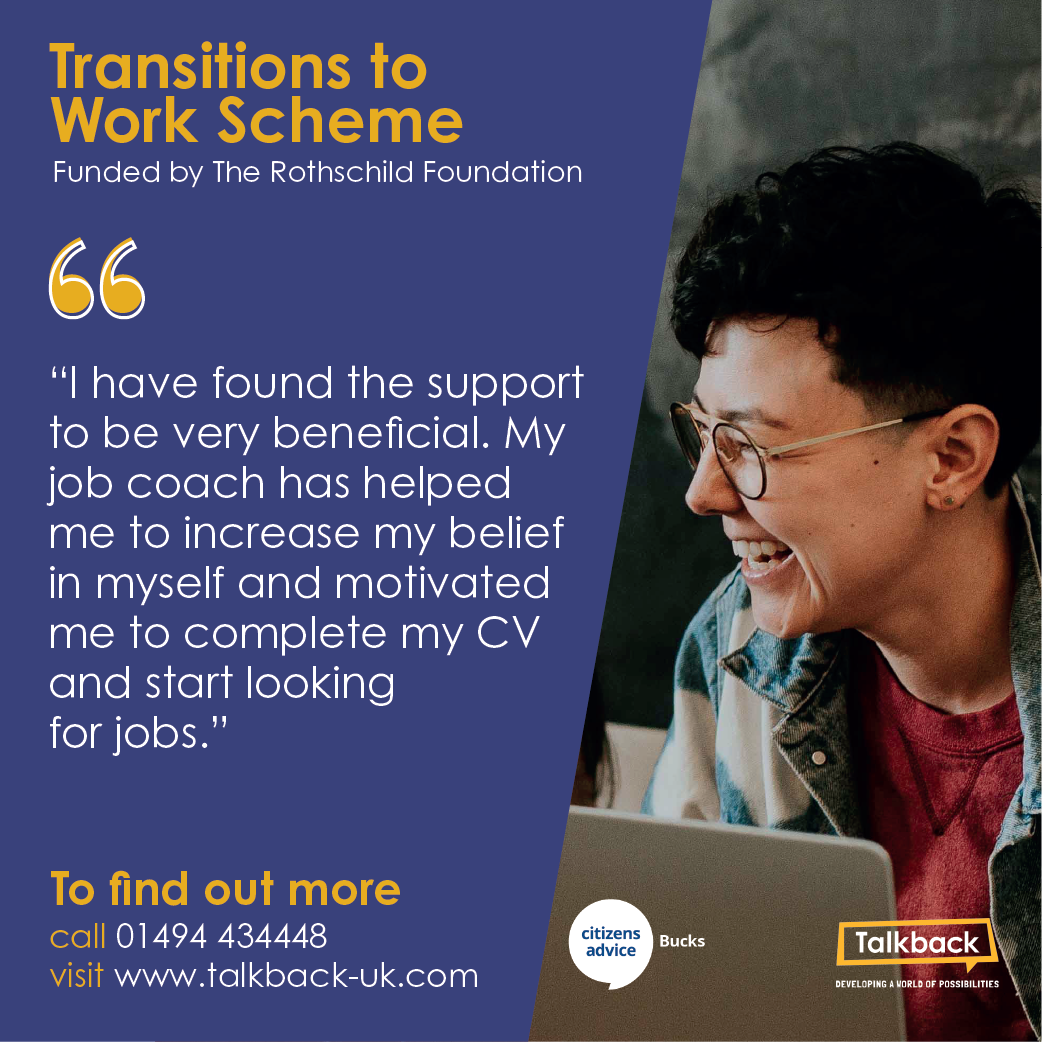 Our Transitions to Work Scheme continues to deliver - Talkback